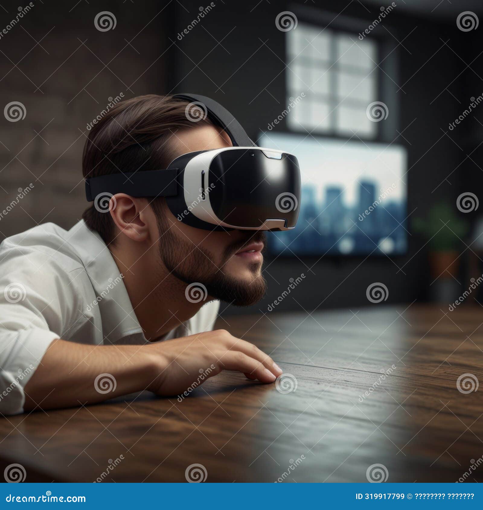 Virtual Reality Mockup,screen Mockup. Virtual Reality Goggles Stock ...