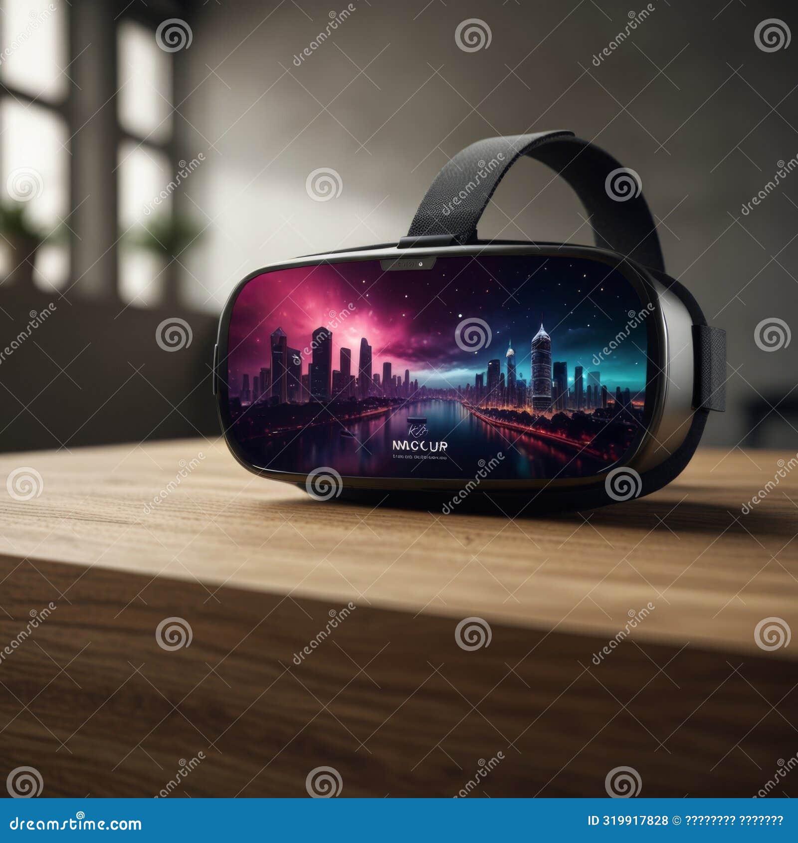 Virtual Reality Mockup,screen Mockup. Virtual Reality Goggles Stock ...