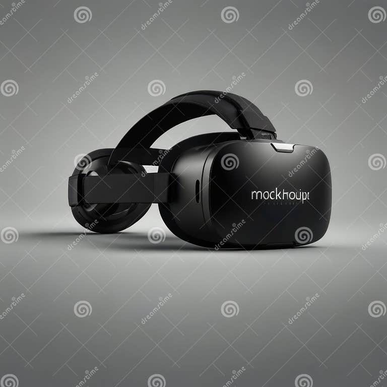 Virtual Reality Mockup,screen Mockup. Virtual Reality Goggles Stock ...