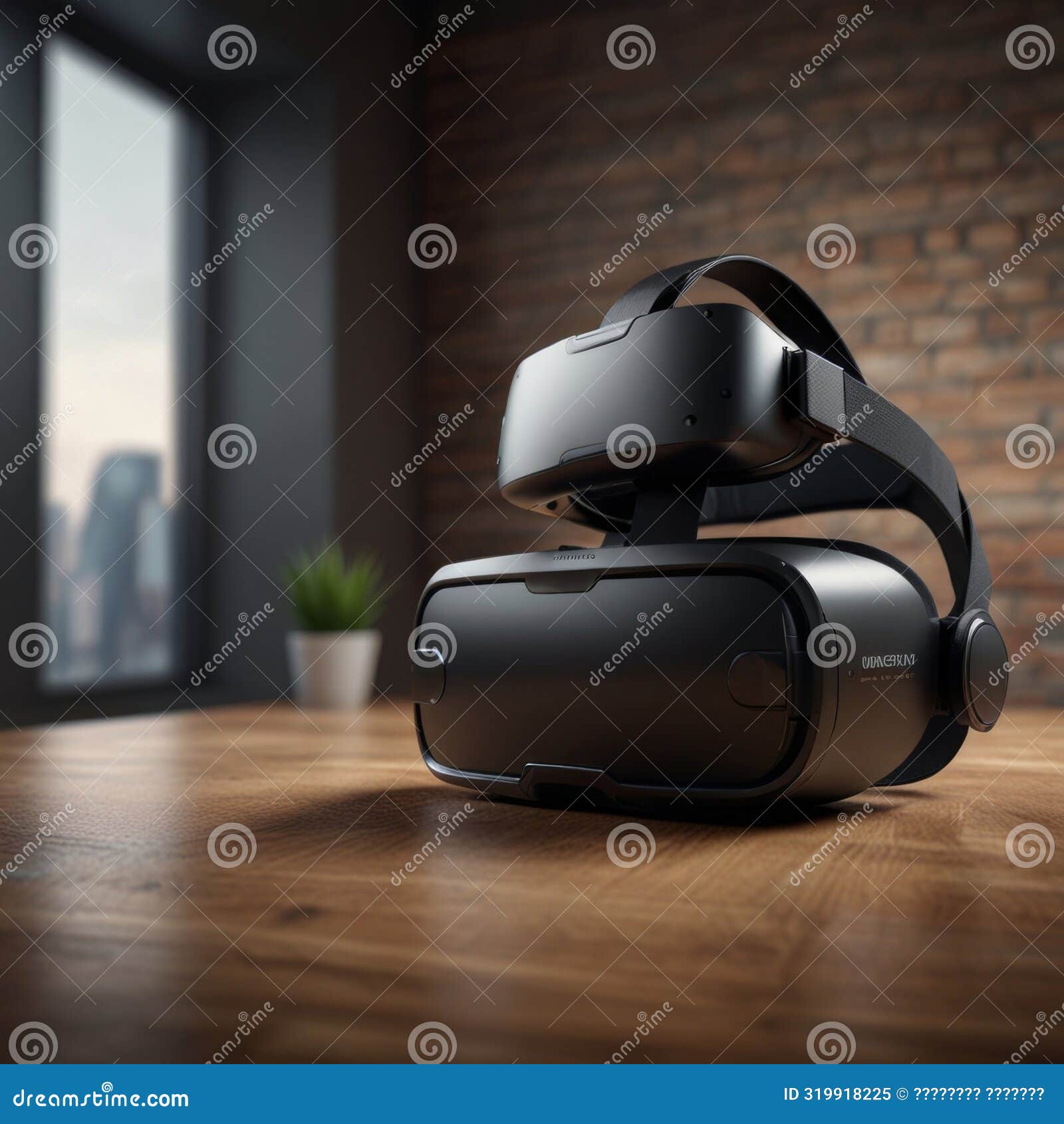Virtual Reality Mockup,screen Mockup. Virtual Reality Goggles Stock ...