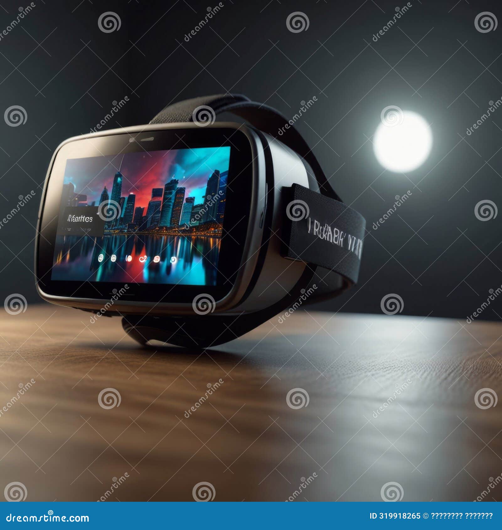 Virtual Reality Mockup,screen Mockup. Virtual Reality Goggles Stock ...