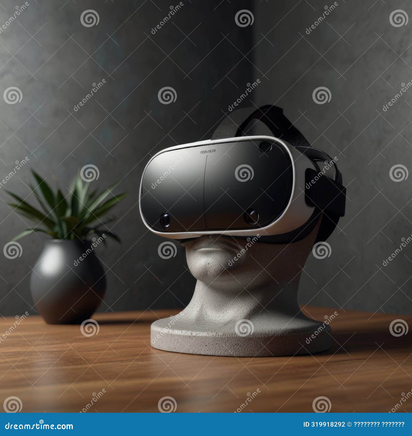Virtual Reality Mockup,screen Mockup. Virtual Reality Goggles Stock ...