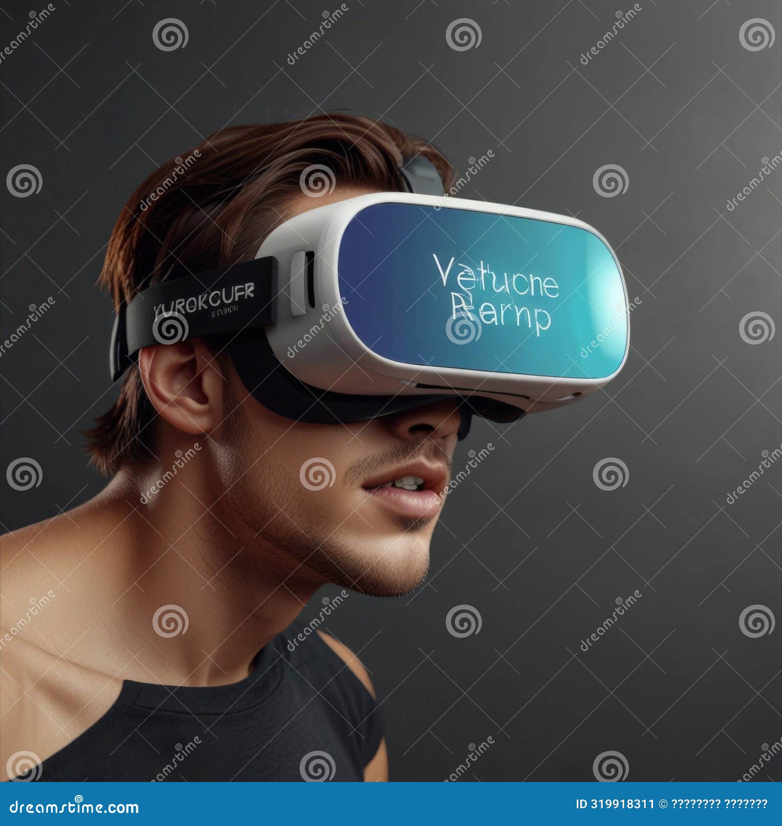 Virtual Reality Mockup,screen Mockup. Virtual Reality Goggles Stock ...