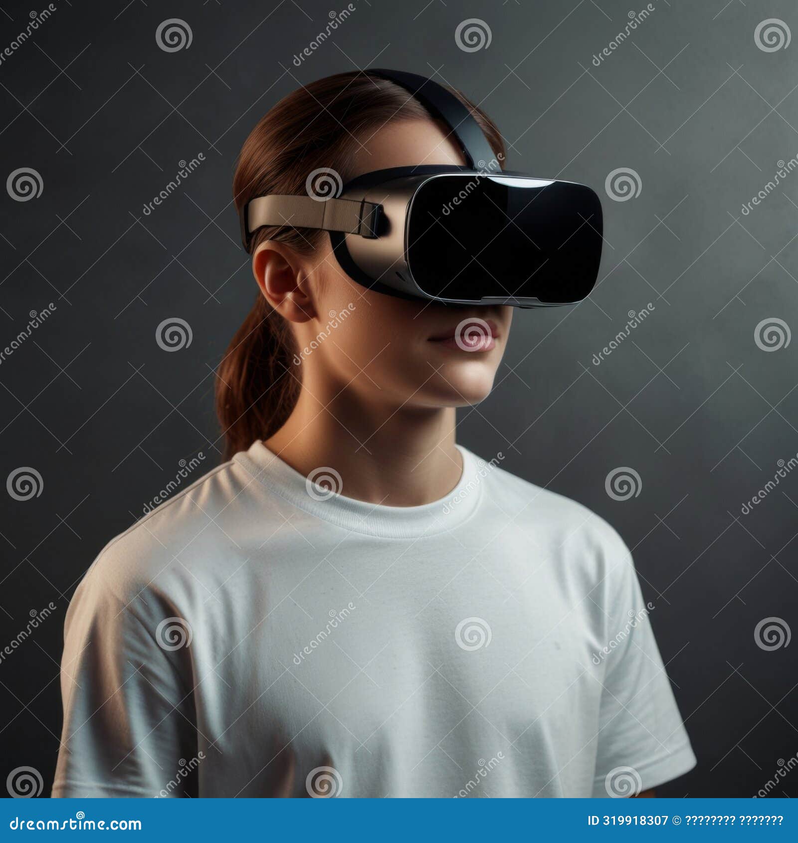 Virtual Reality Mockup,screen Mockup. Virtual Reality Goggles Stock ...