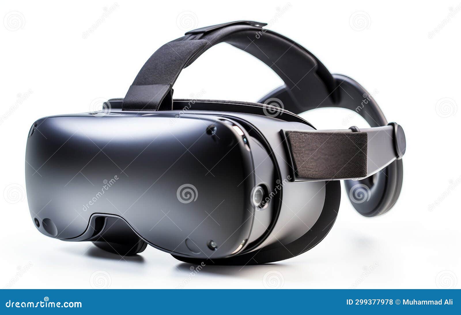 Virtual Reality Play on White Background Stock Illustration ...
