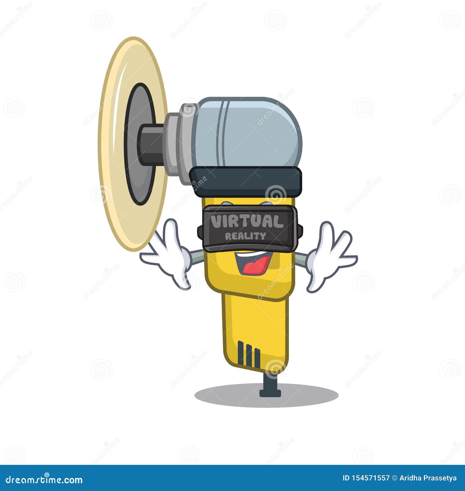 Virtual Reality Pneumatic Sander Isolated with the Cartoon Stock Vector ...