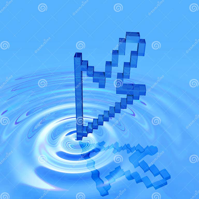 Virtual Reality, Point of Contact Stock Illustration - Illustration of ...