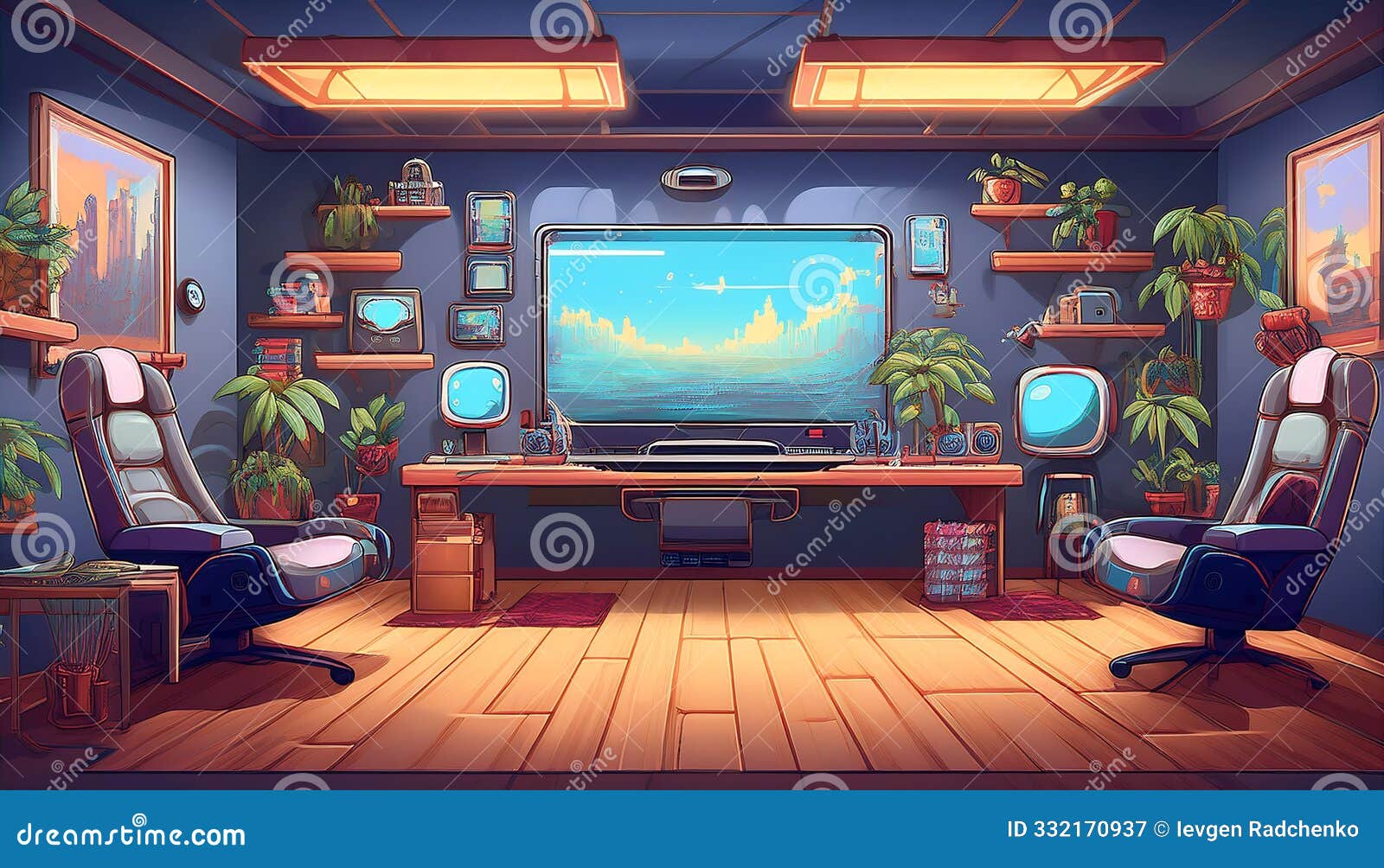 Virtual Reality Room - a Pixel Art Depiction of an Empty Room Designed ...