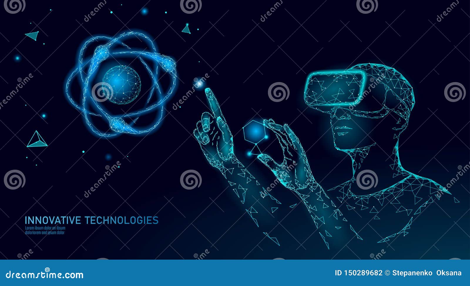 Virtual Reality Science Research Concept Engineer Work On Project