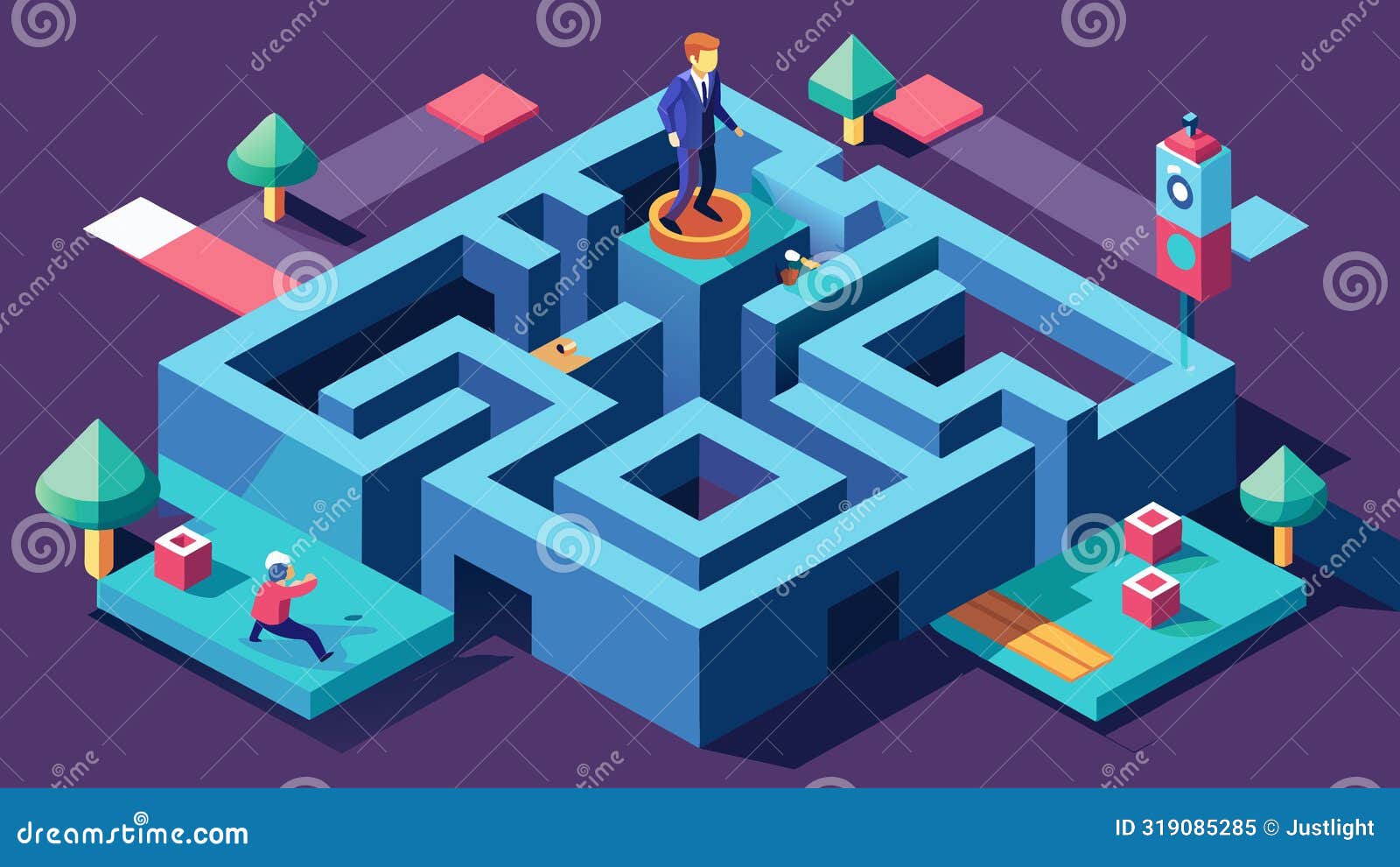 A Virtual Reality Simulation Where Participants Must Navigate a Complex ...