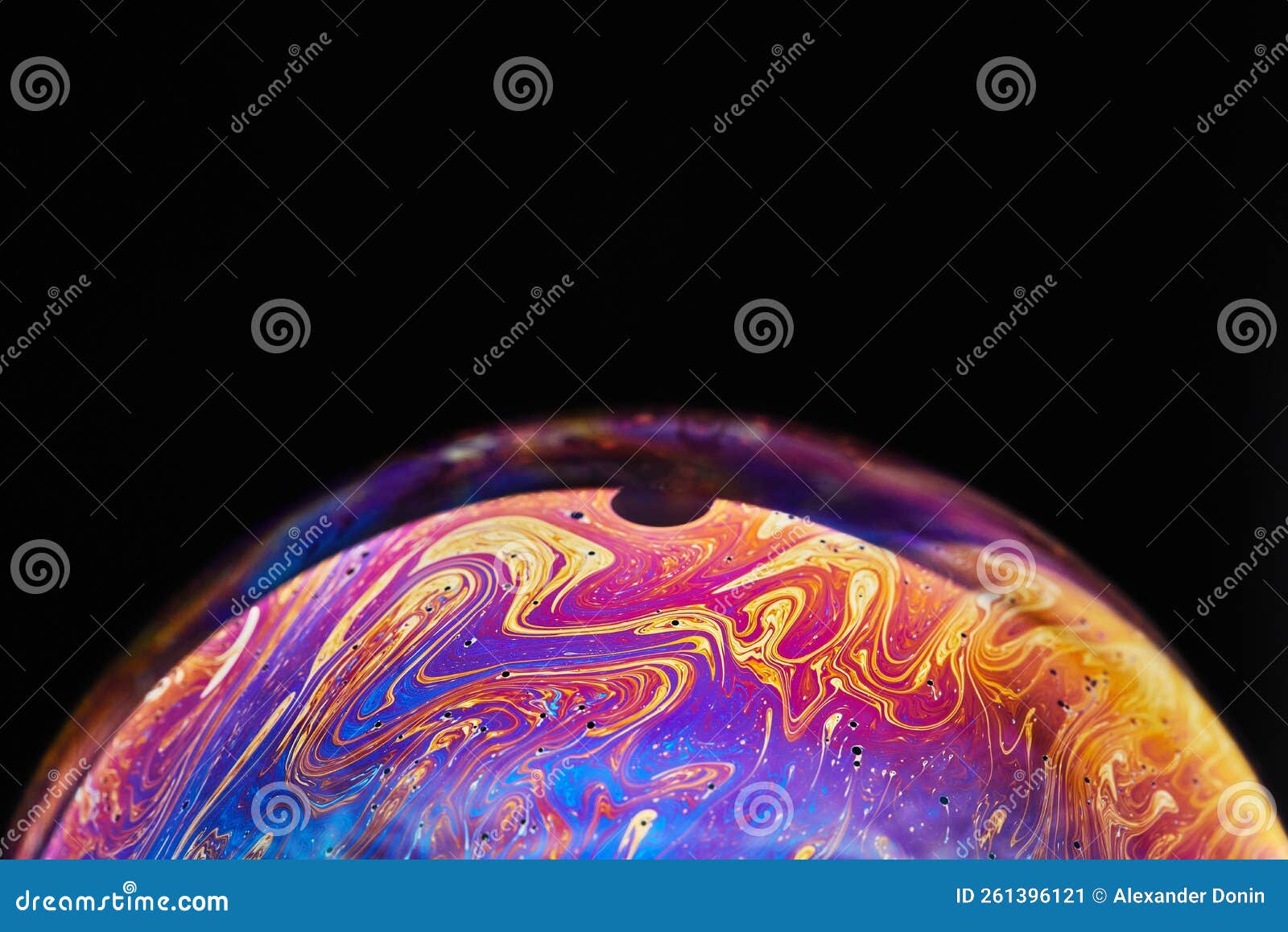 Virtual Reality Space with Abstract Multicolor Psychedelic Planet ...