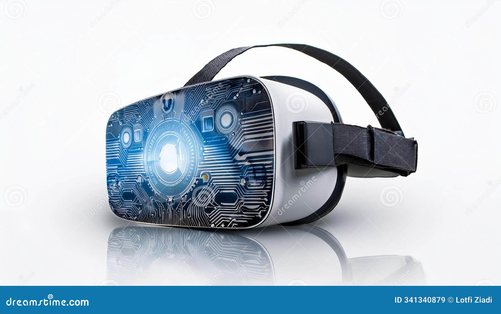 Virtual Reality Technologies Concept with Components of Modern VR ...