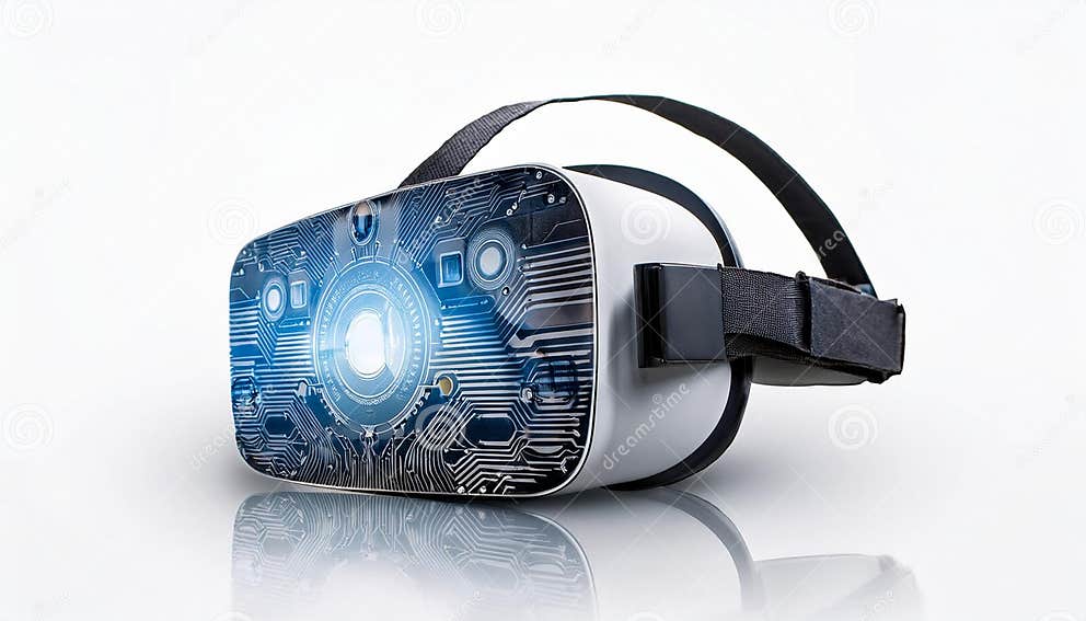 Virtual Reality Technologies Concept with Components of Modern VR ...