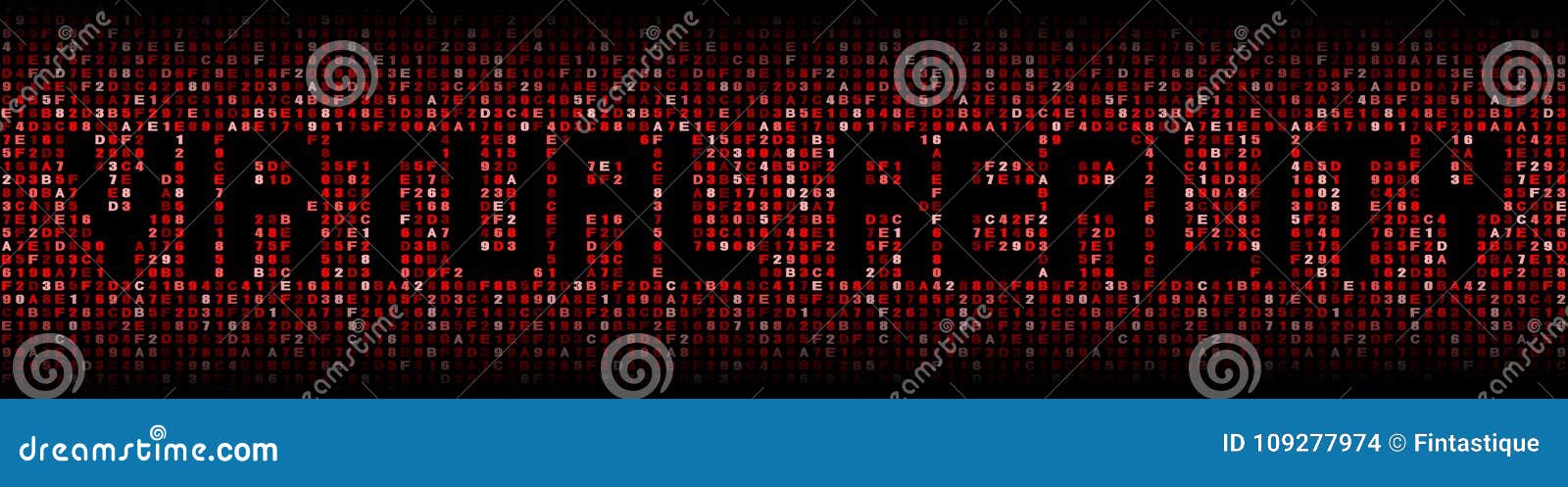 Virtual Reality Text on Hex Code Illustration Stock Illustration ...