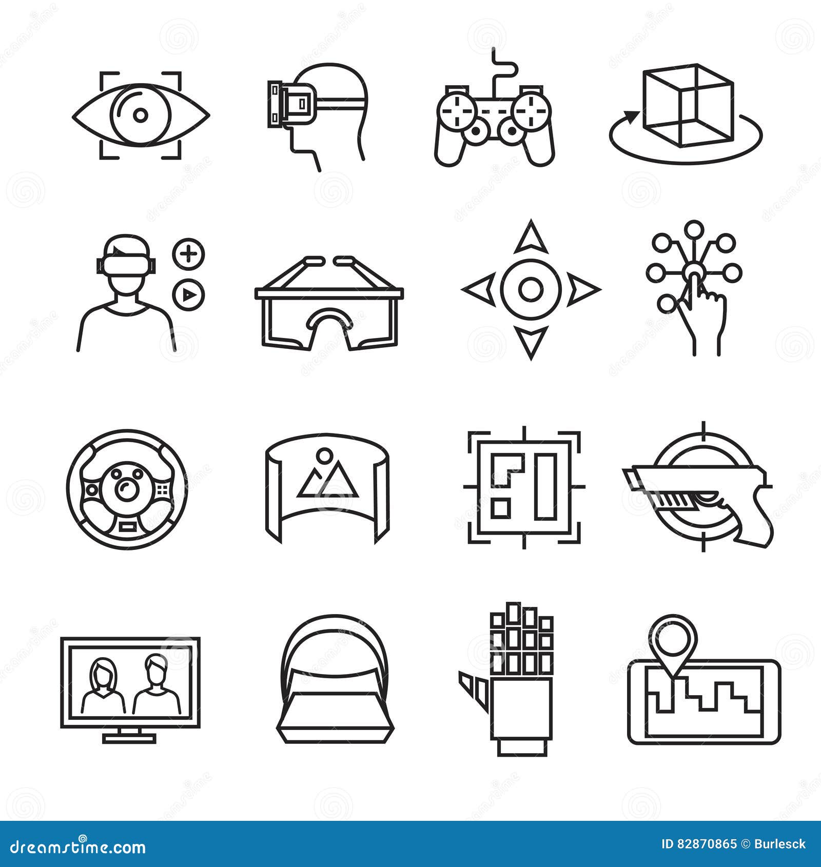 Sensor Device Icon Set. Collection Of Simple Elements Such As The Water ...
