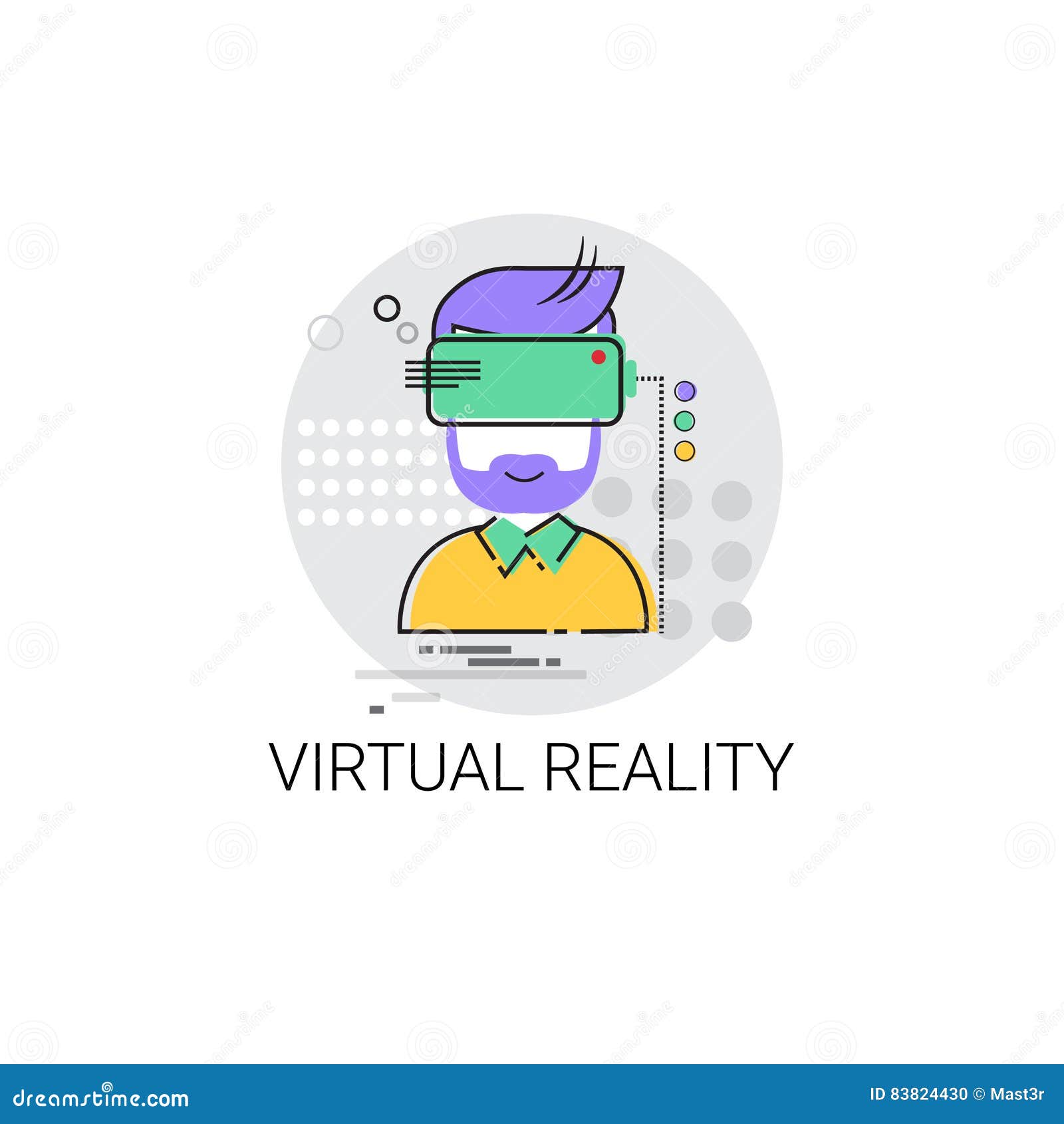 Visual Technology And Shapes Design Cartoon Vector | CartoonDealer.com ...