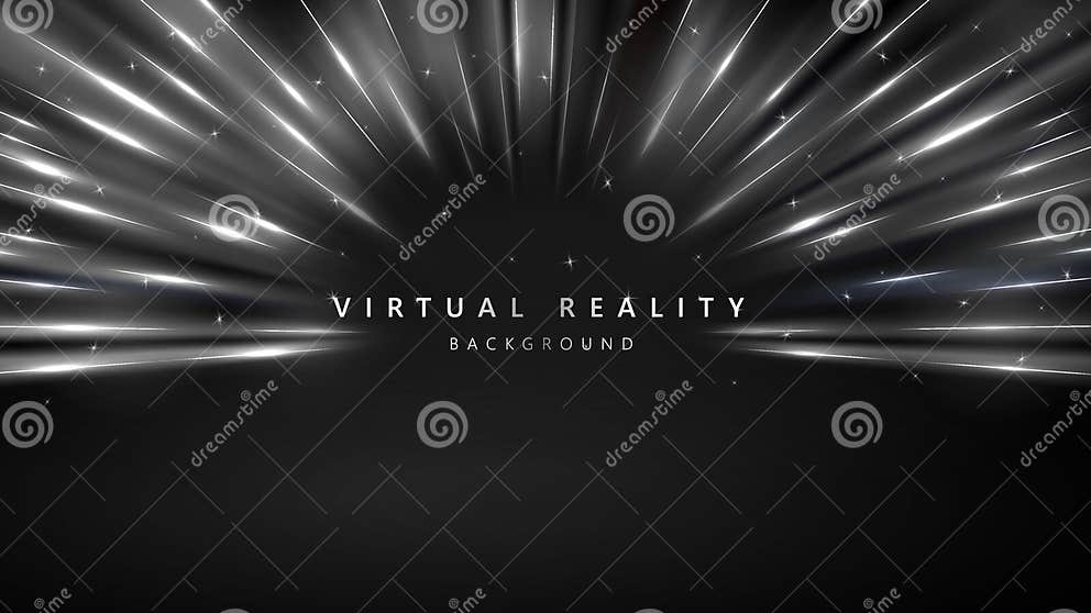 Virtual Reality VR Background with Zoom Effect Background Stock ...