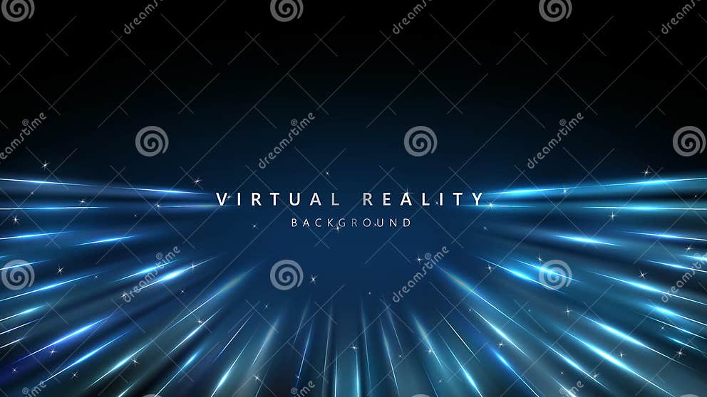 Virtual Reality VR Background with Zoom Effect Background Stock Photo ...