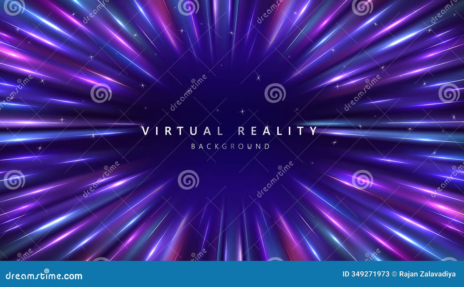 Virtual Reality VR Background with Zoom Effect Background Stock Image ...