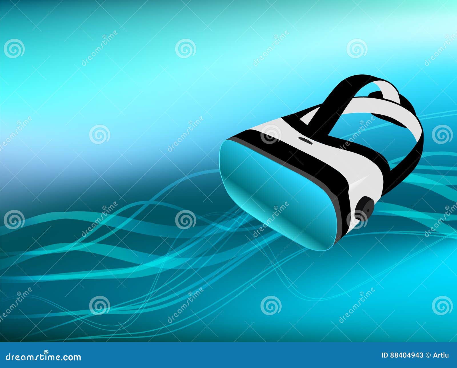 Virtual reality VR stock vector. Illustration of gaming - 88404943