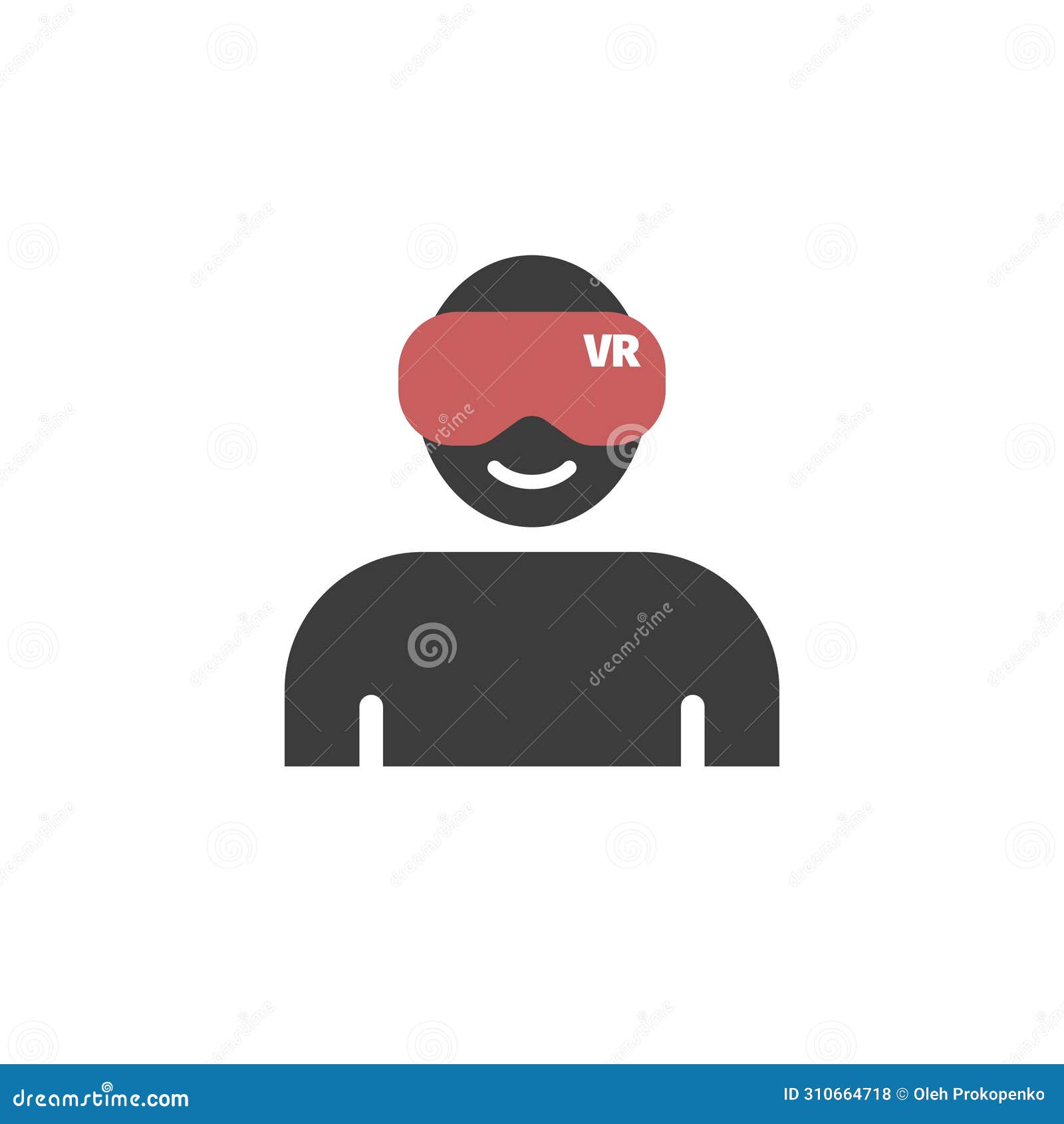 Virtual Reality. VR Icon. Vector Signs for Web Graphics. Stock Vector ...
