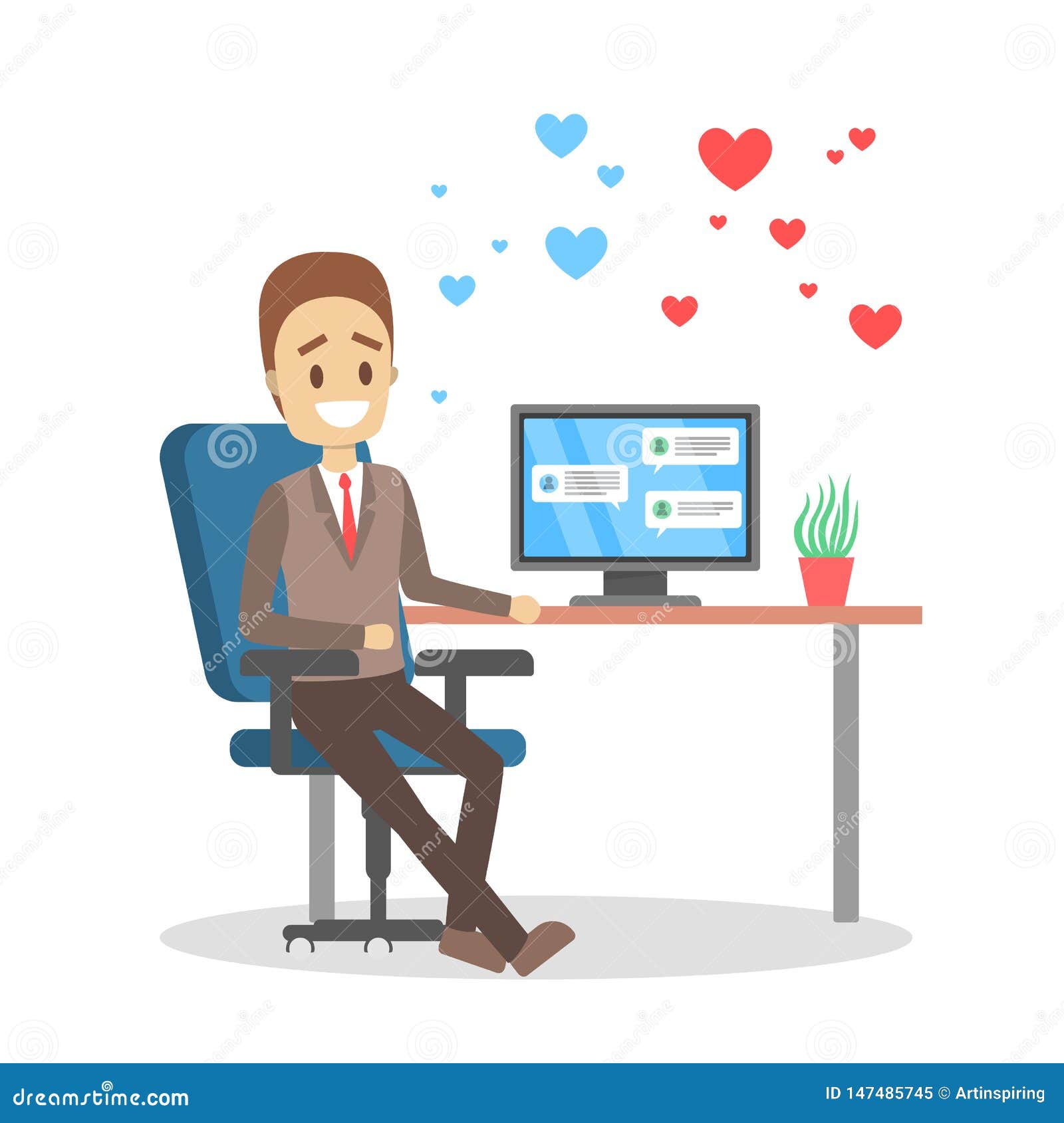 Virtual Relationship and Love Dialog. Communication between People ... Virtual Relationship and Love Dialog. Communication between People ...