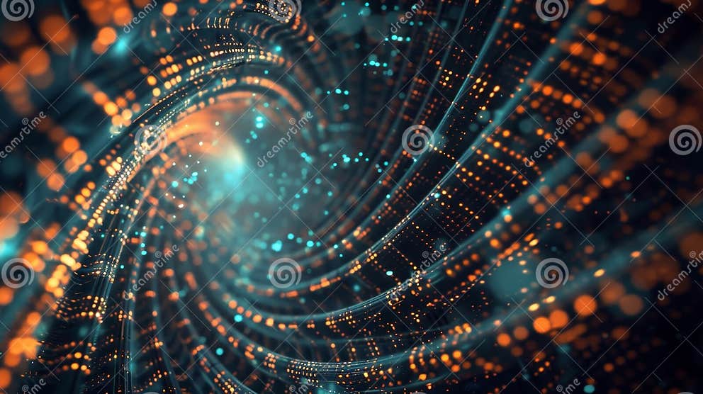 In a Virtual Representation a Quantum Processor Sends Data through a ...