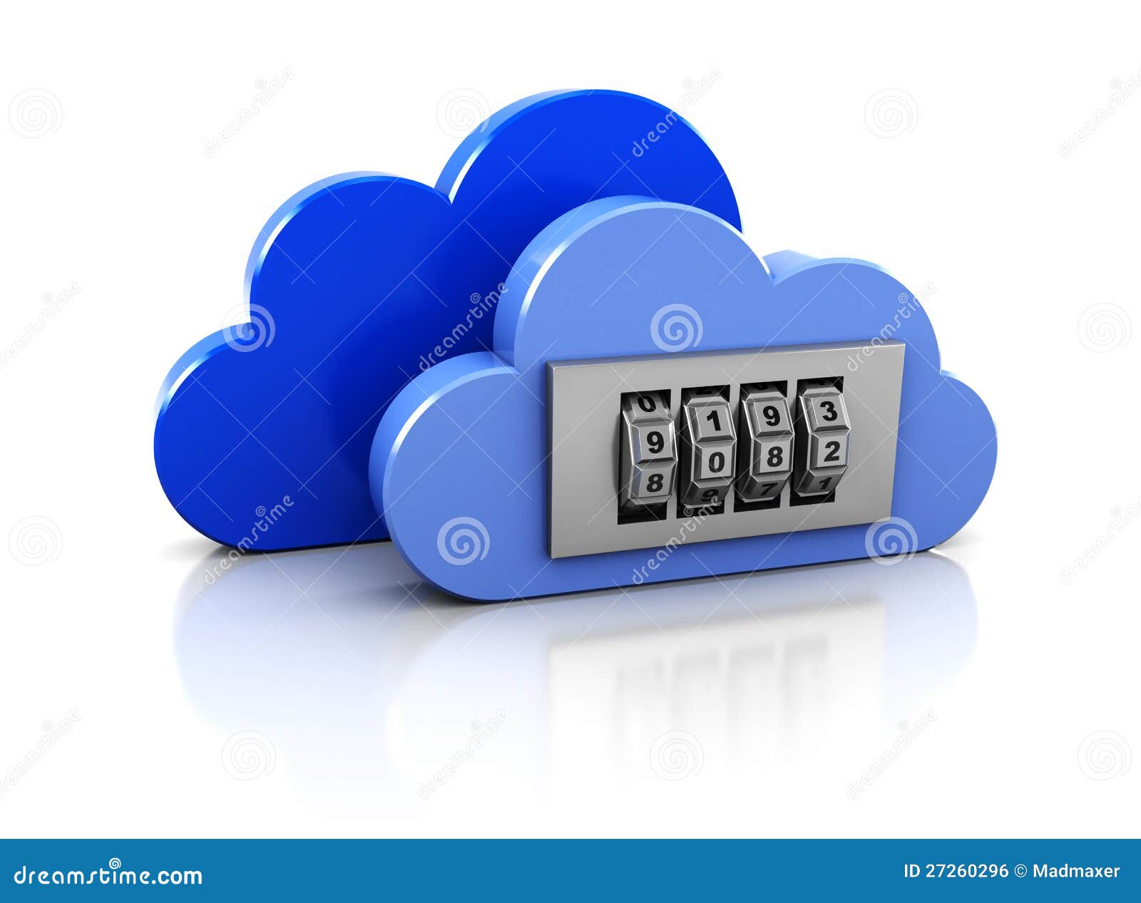 Virtual safe stock illustration. Illustration of internet - 27260296