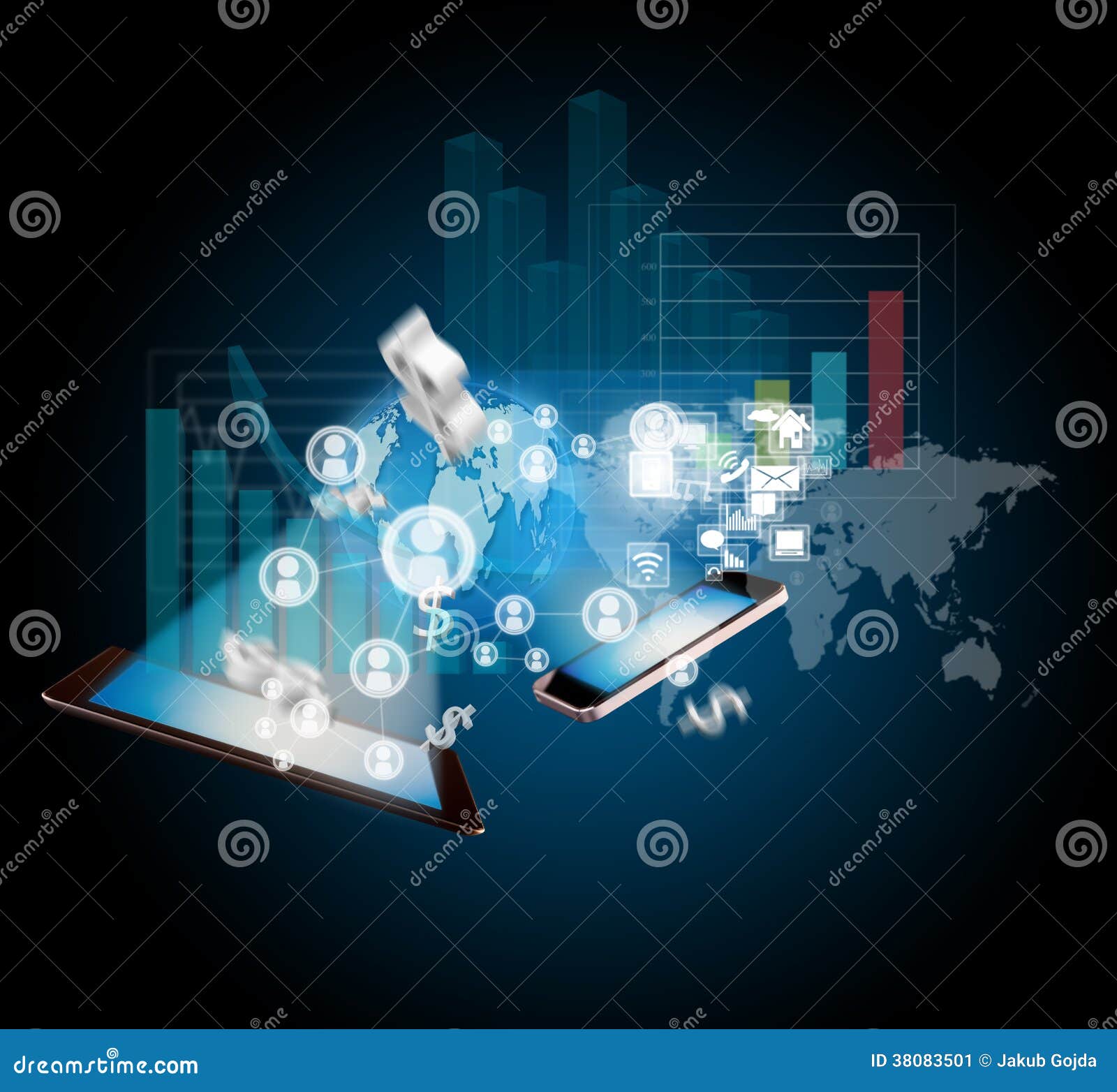 Virtual scheme concept stock image. Image of connect - 38083501