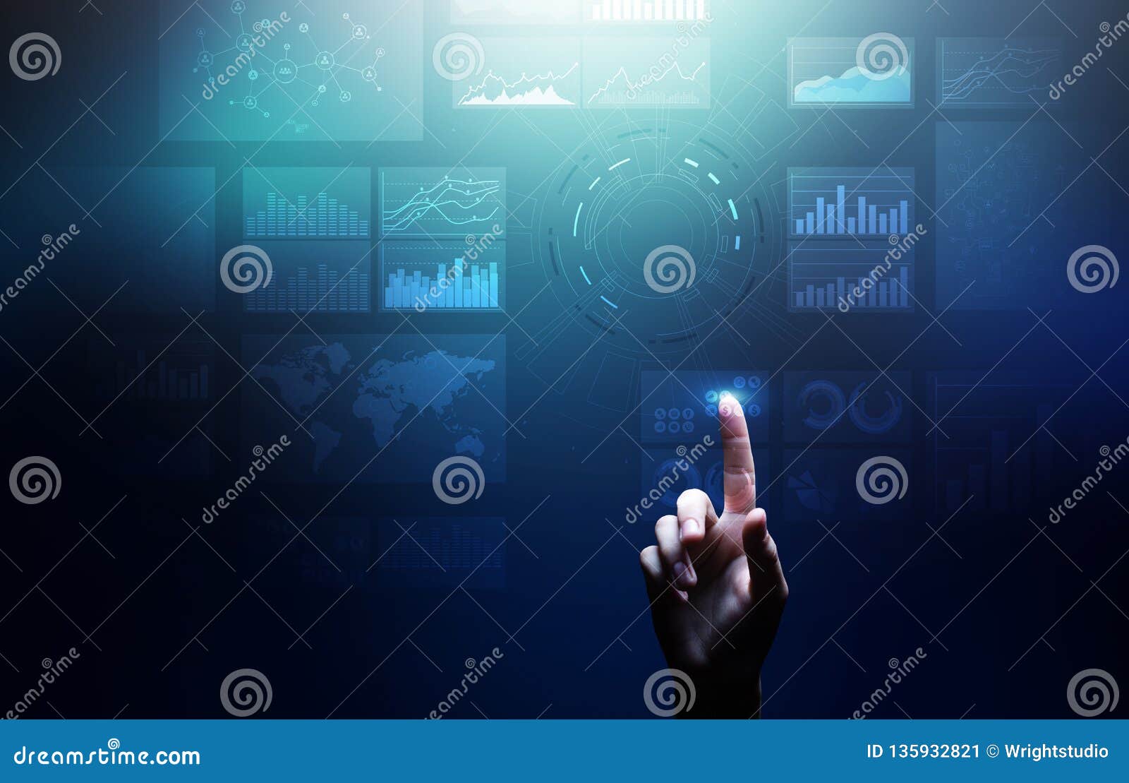 Virtual Screen Business Intelligence Dashboard, Analytics and Big Data ...