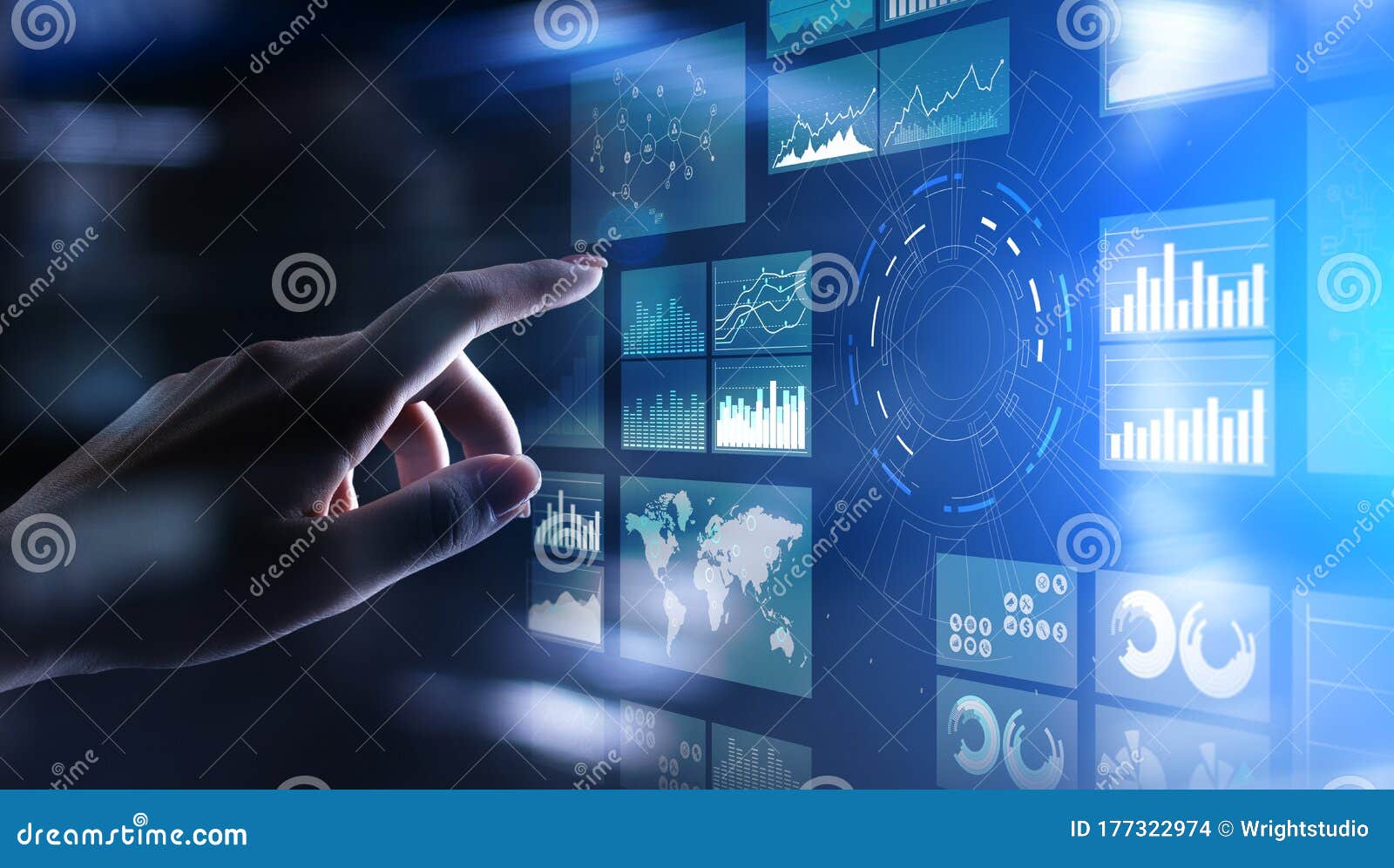 Virtual Screen Business Intelligence Dashboard, Analytics and Big Data ...