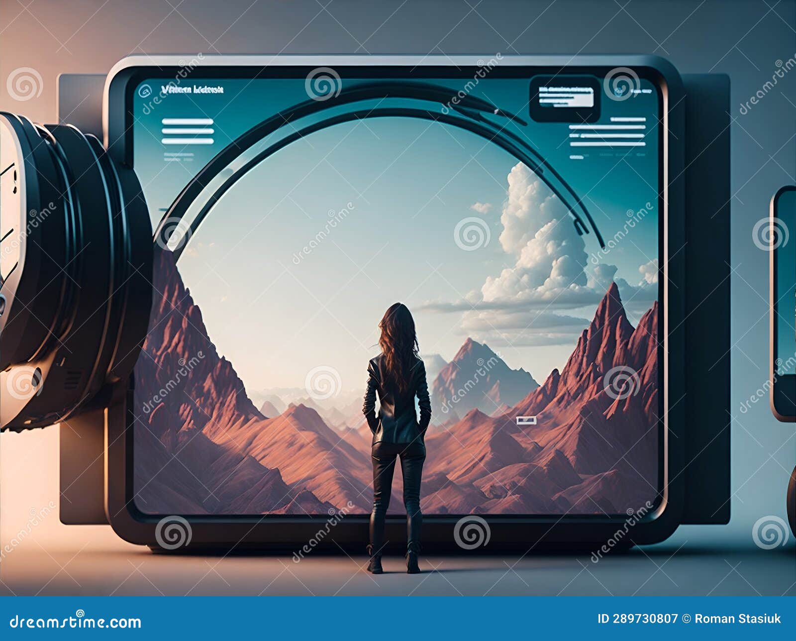 A Virtual Screen with a View into Another World. the World of Nature ...