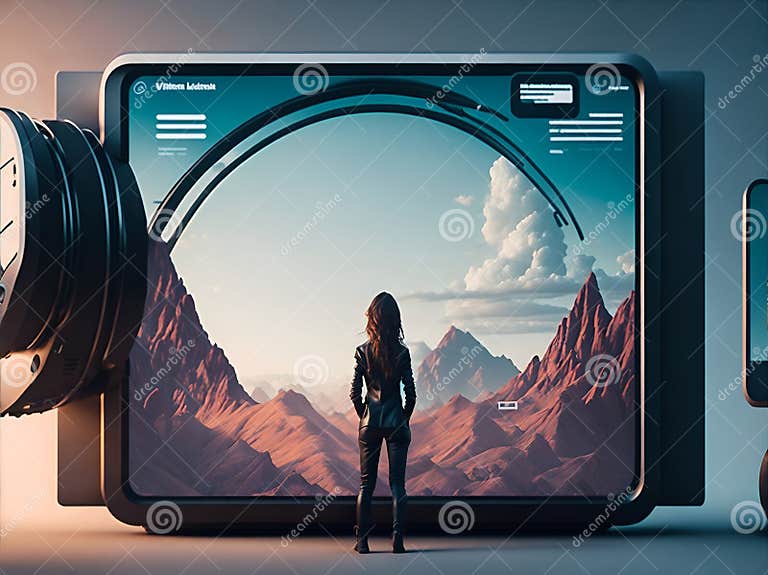 A Virtual Screen with a View into Another World. the World of Nature ...