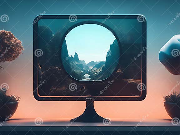 A Virtual Screen with a View into Another World. the World of Nature ...