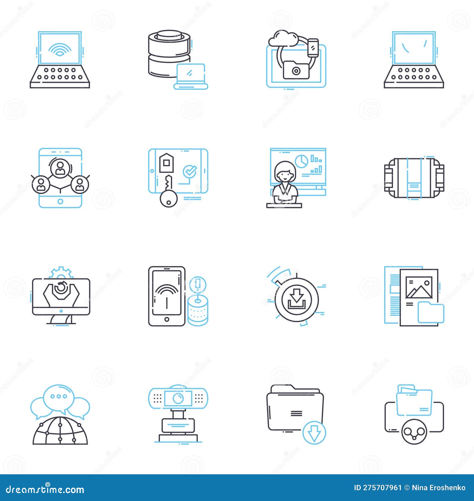 Virtual Security Linear Icons Set. Encryption, Firewall, Authentication ... Virtual Security Linear Icons Set. Encryption, Firewall, Authentication ...