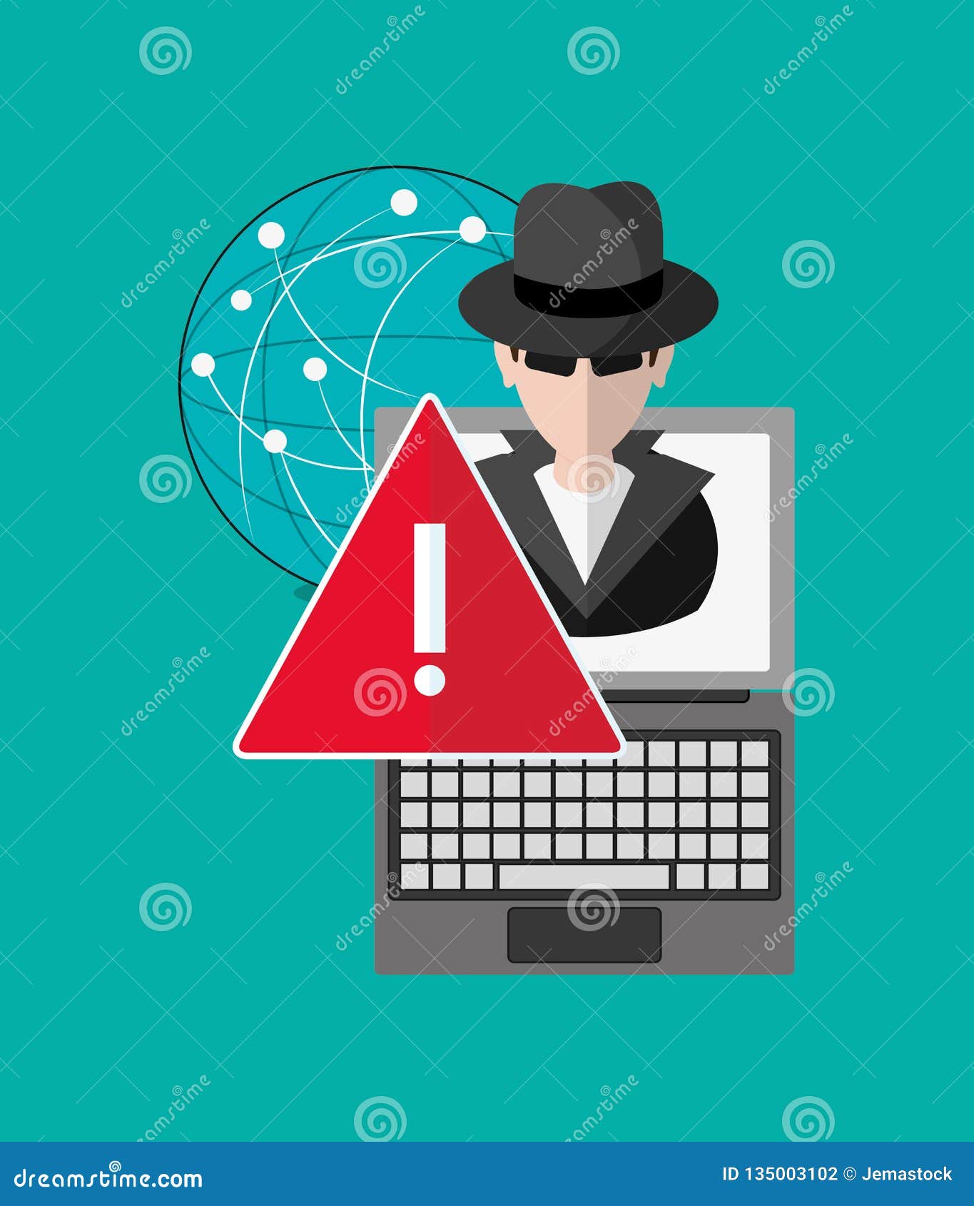 Virtual Security System Icons Image Stock Vector - Illustration of ...