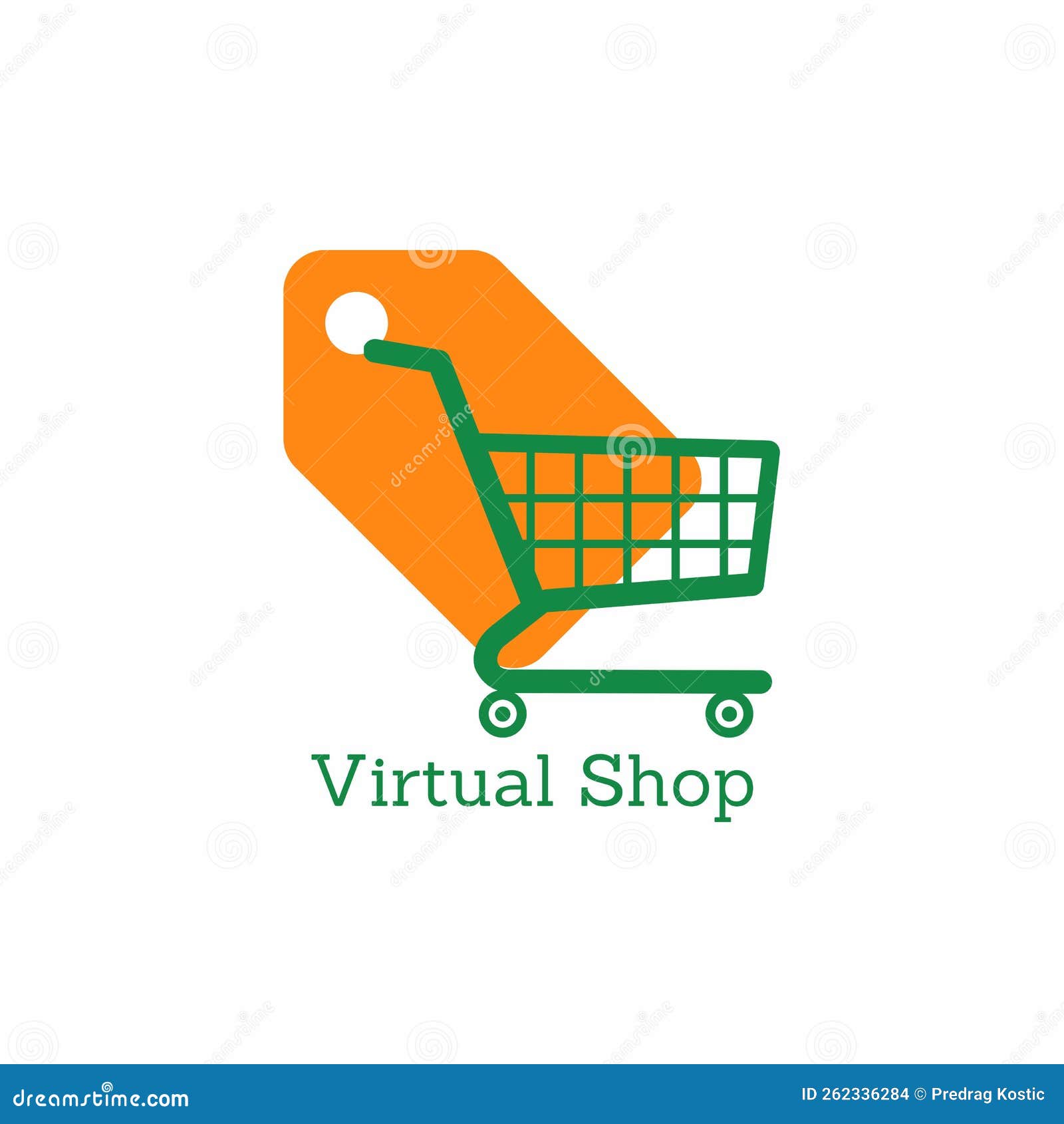 Virtual shop logo design stock illustration. Illustration of design ...