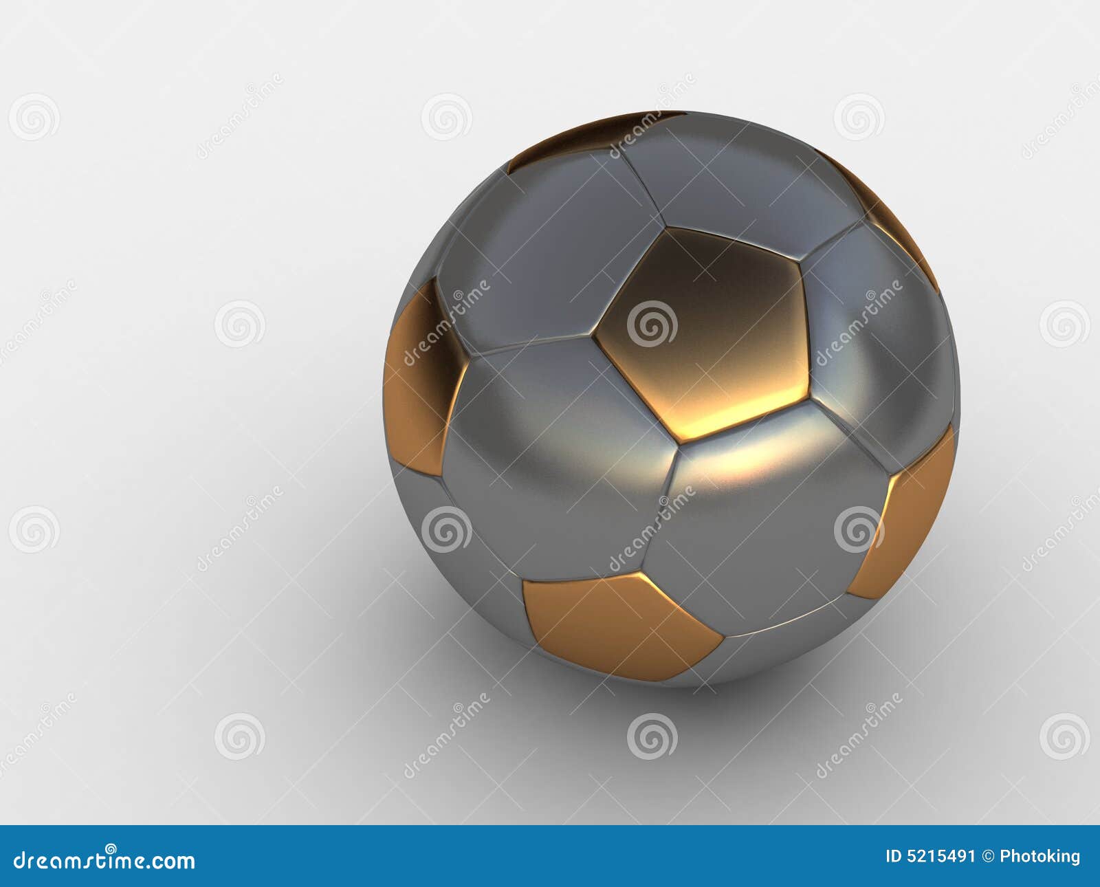 Metallic Soccer Ball On Grass Royalty-Free Stock Photo | CartoonDealer ...