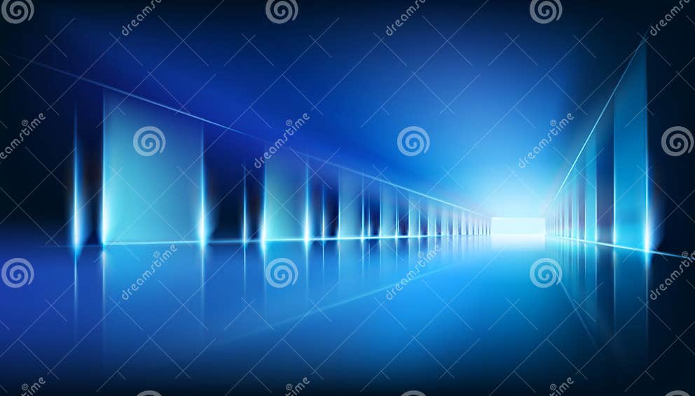 Virtual Space. Vector Illustration. Stock Vector - Illustration of ...