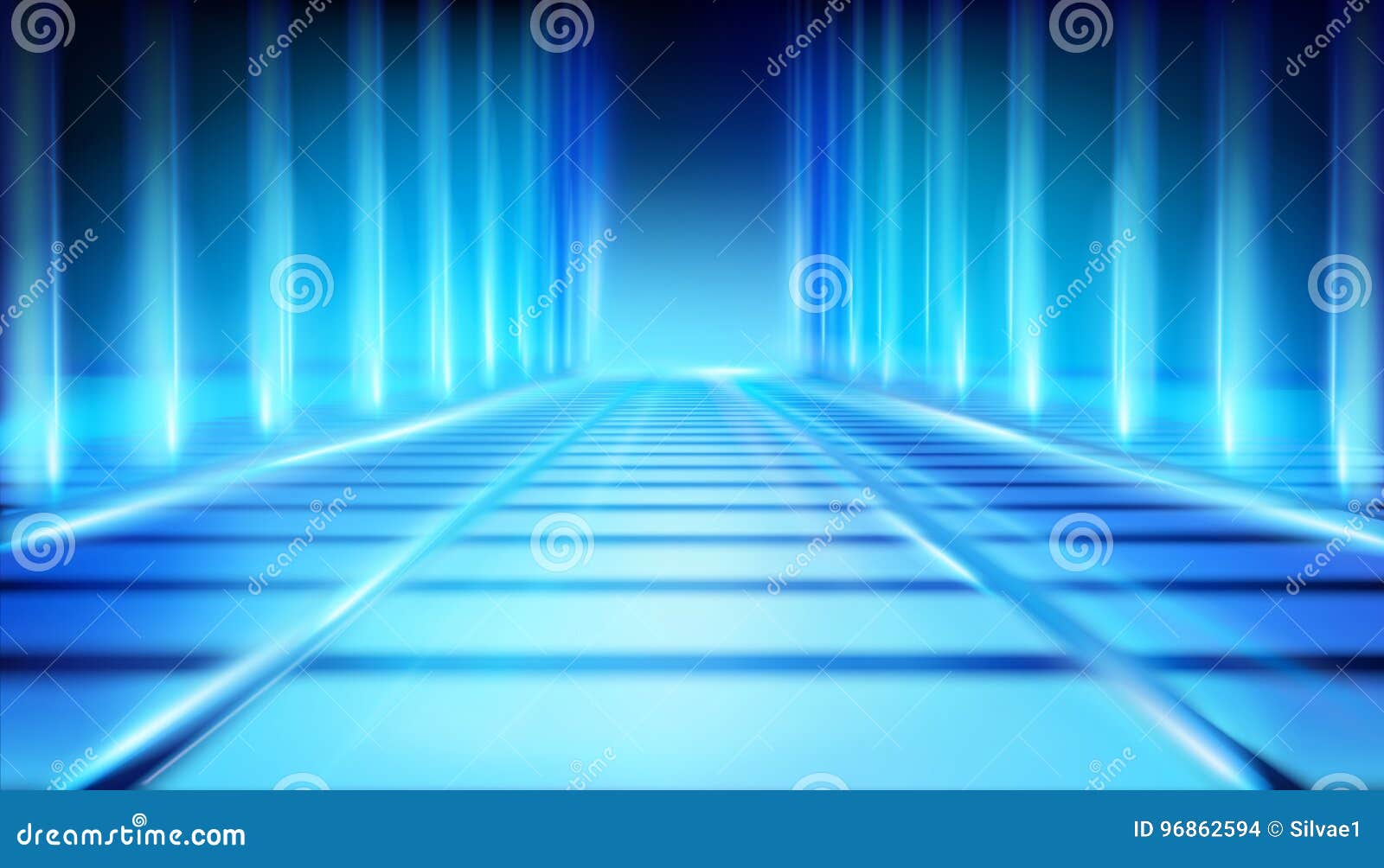 Virtual Space. Vector Illustration. Stock Vector - Illustration of ...
