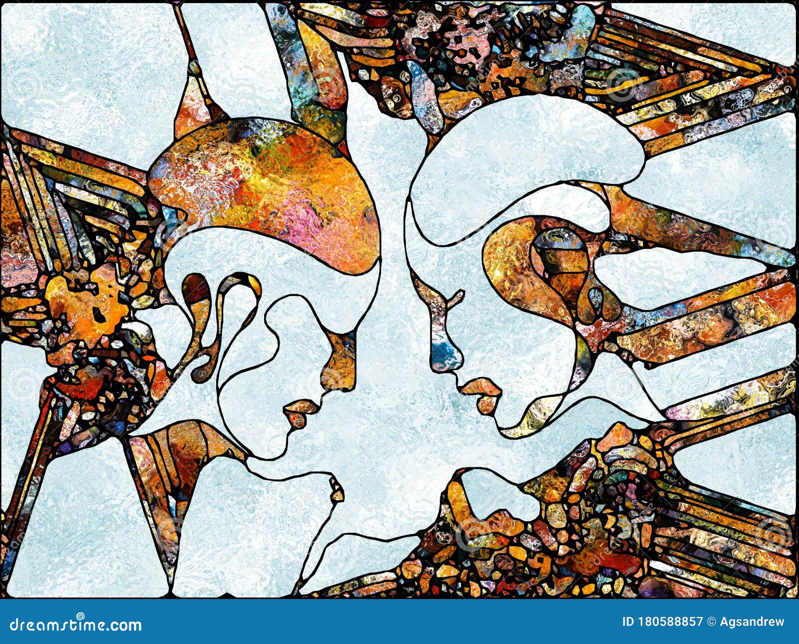 Virtual Stained Glass editorial photography. Illustration of mind ...