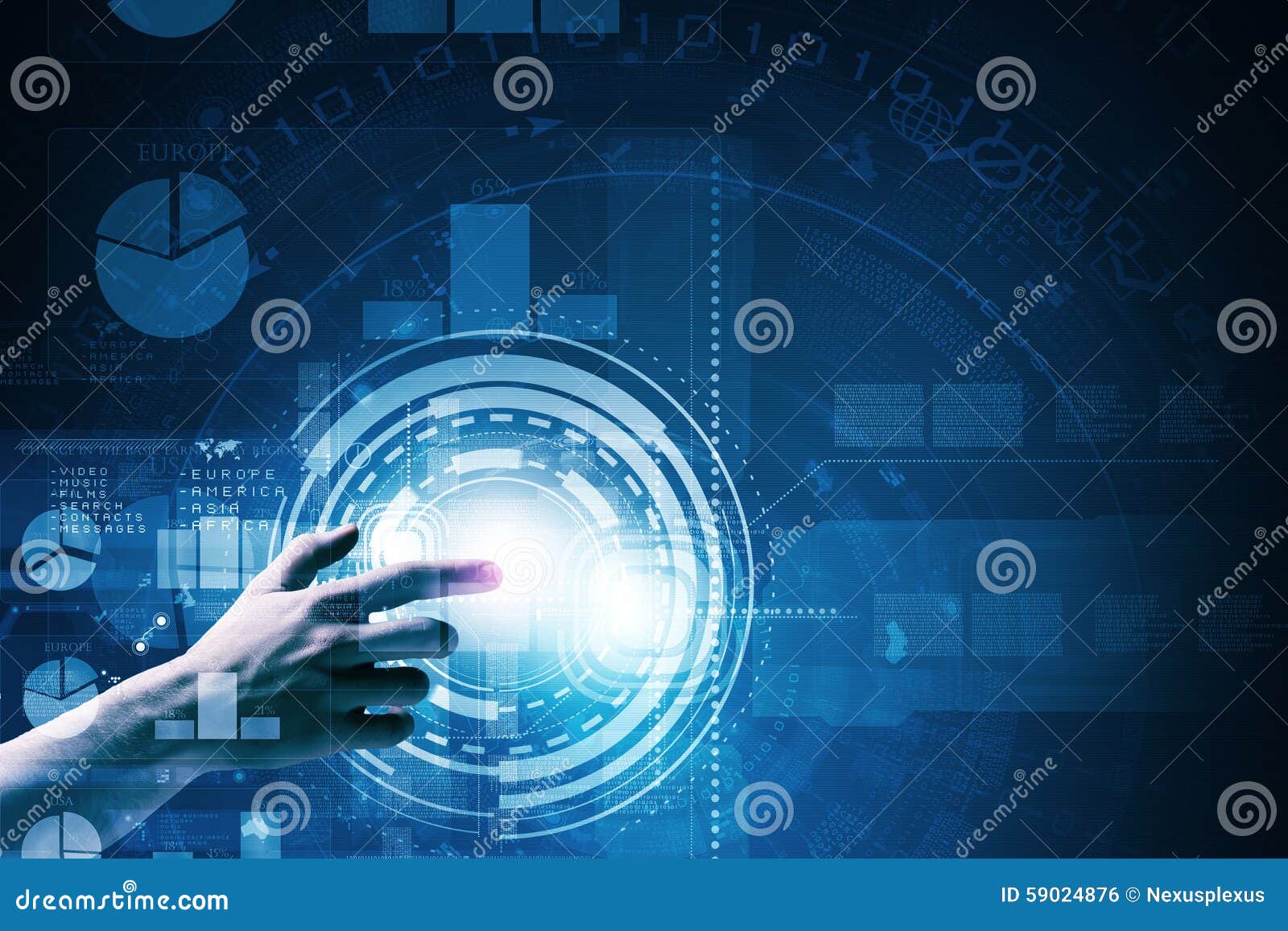 Virtual technologies stock photo. Image of scan, future - 59024876