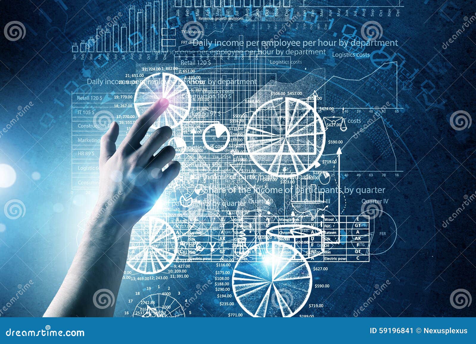 Virtual technologies stock illustration. Illustration of press - 59196841