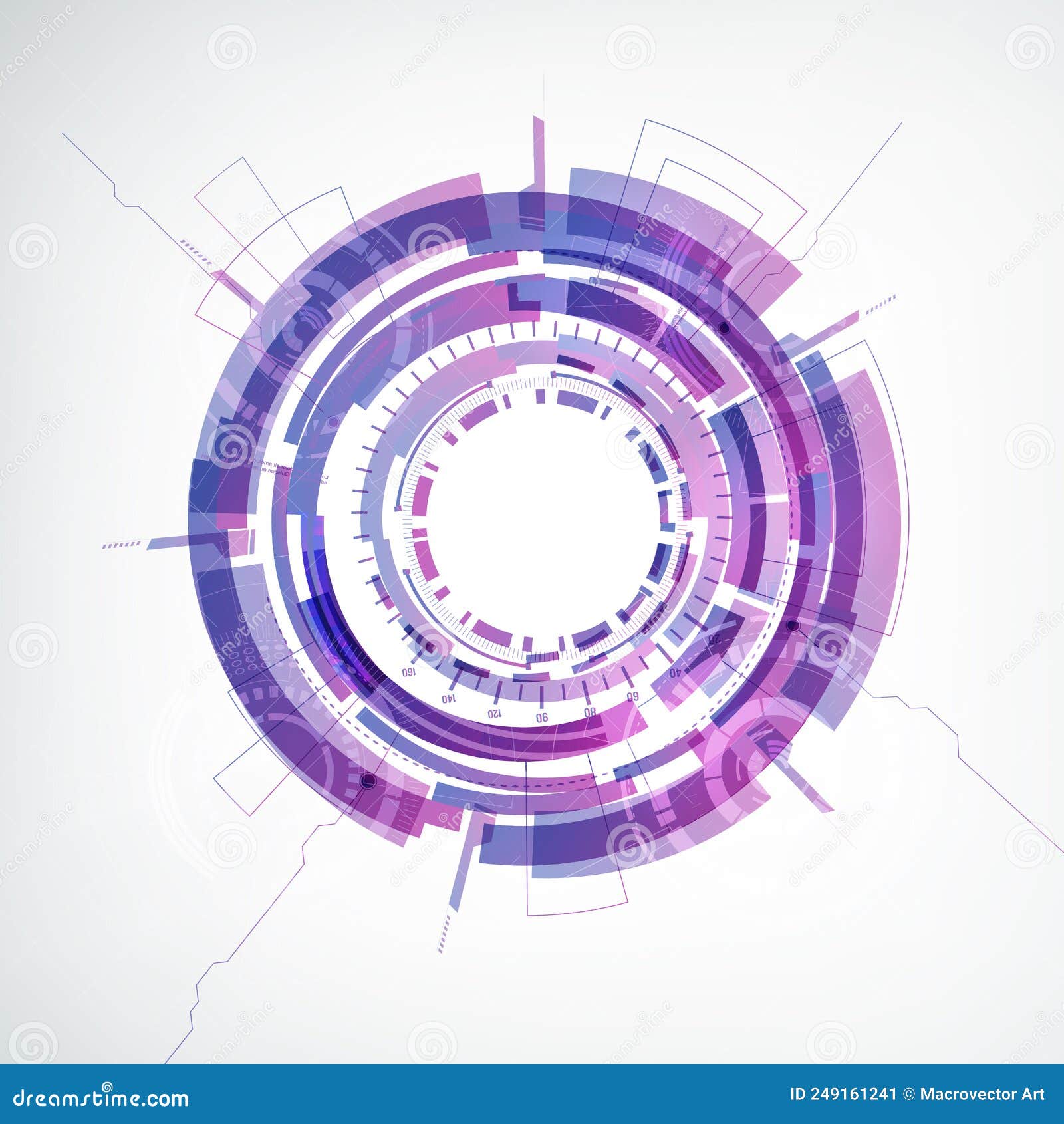 Virtual Technology Background Stock Vector - Illustration of layout ...