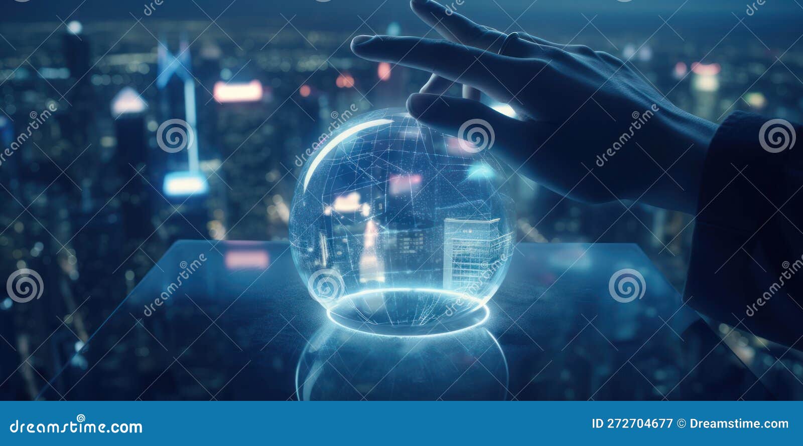 Virtual touch screen stock illustration. Illustration of information ...