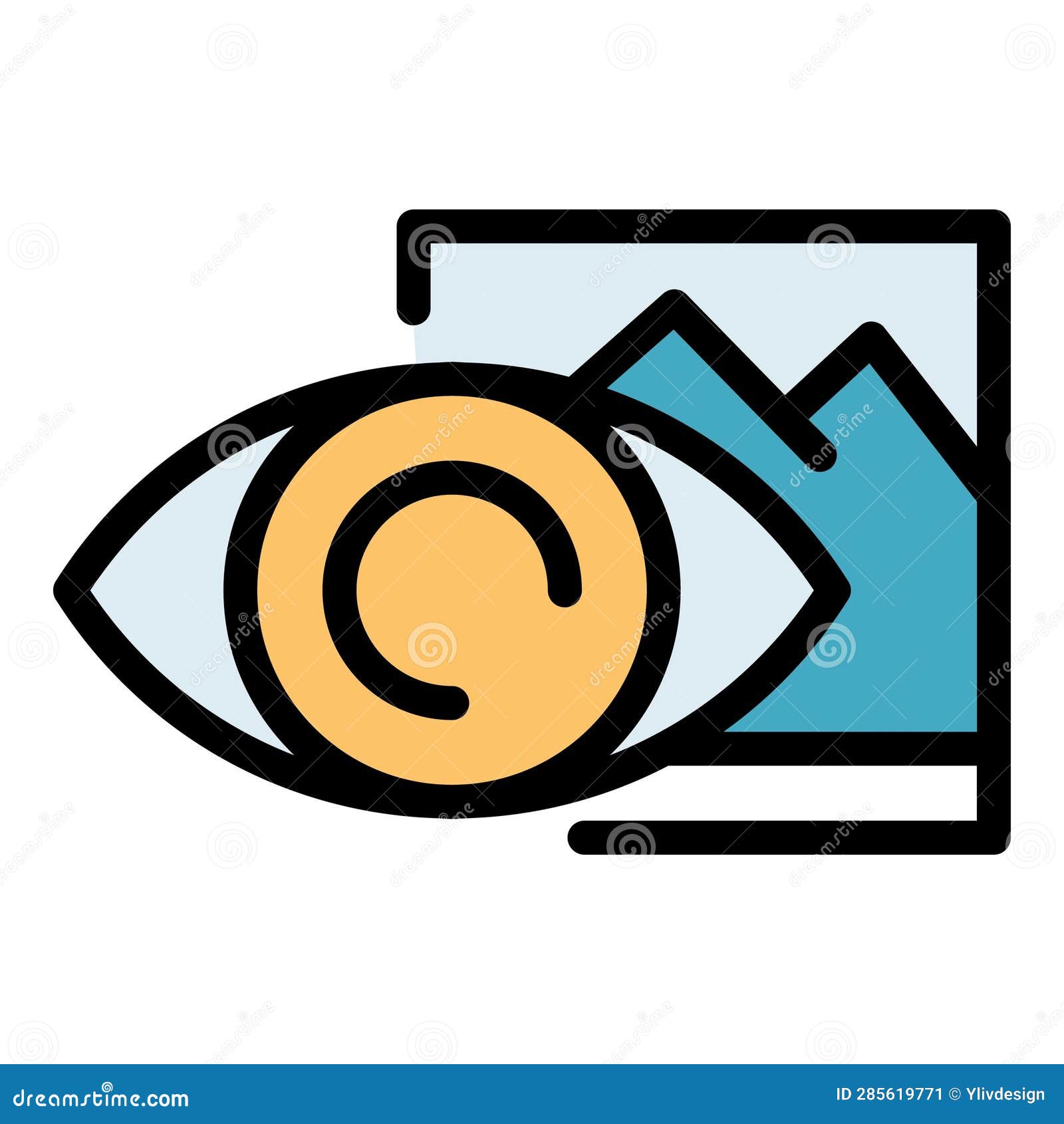 Virtual Tour Icon Vector Flat Stock Vector - Illustration of view ...