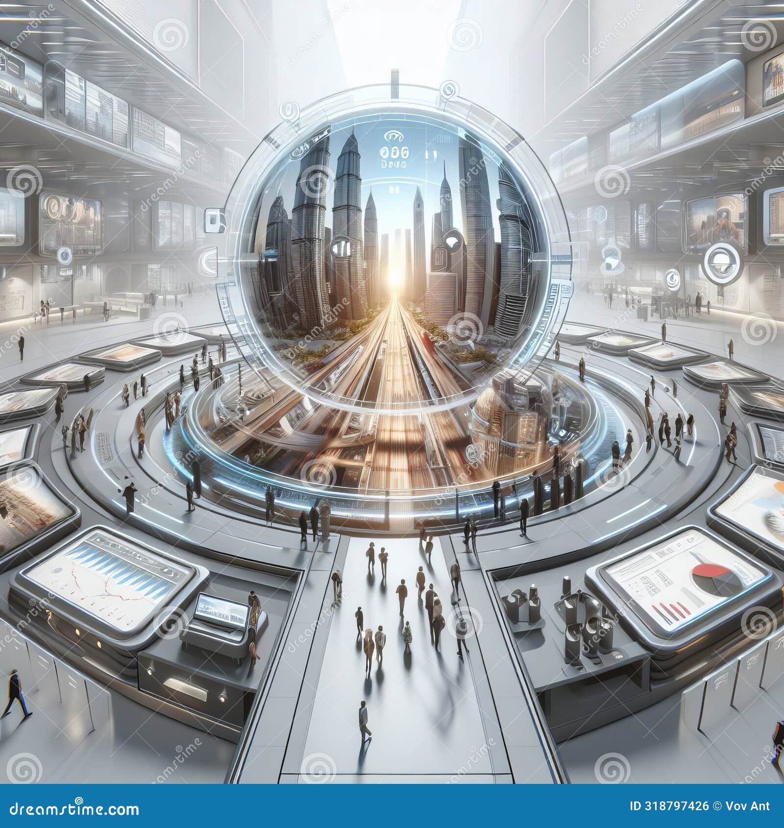 Virtual Tour Interface with Degree Views, Hotspot Navigation, a Stock ...