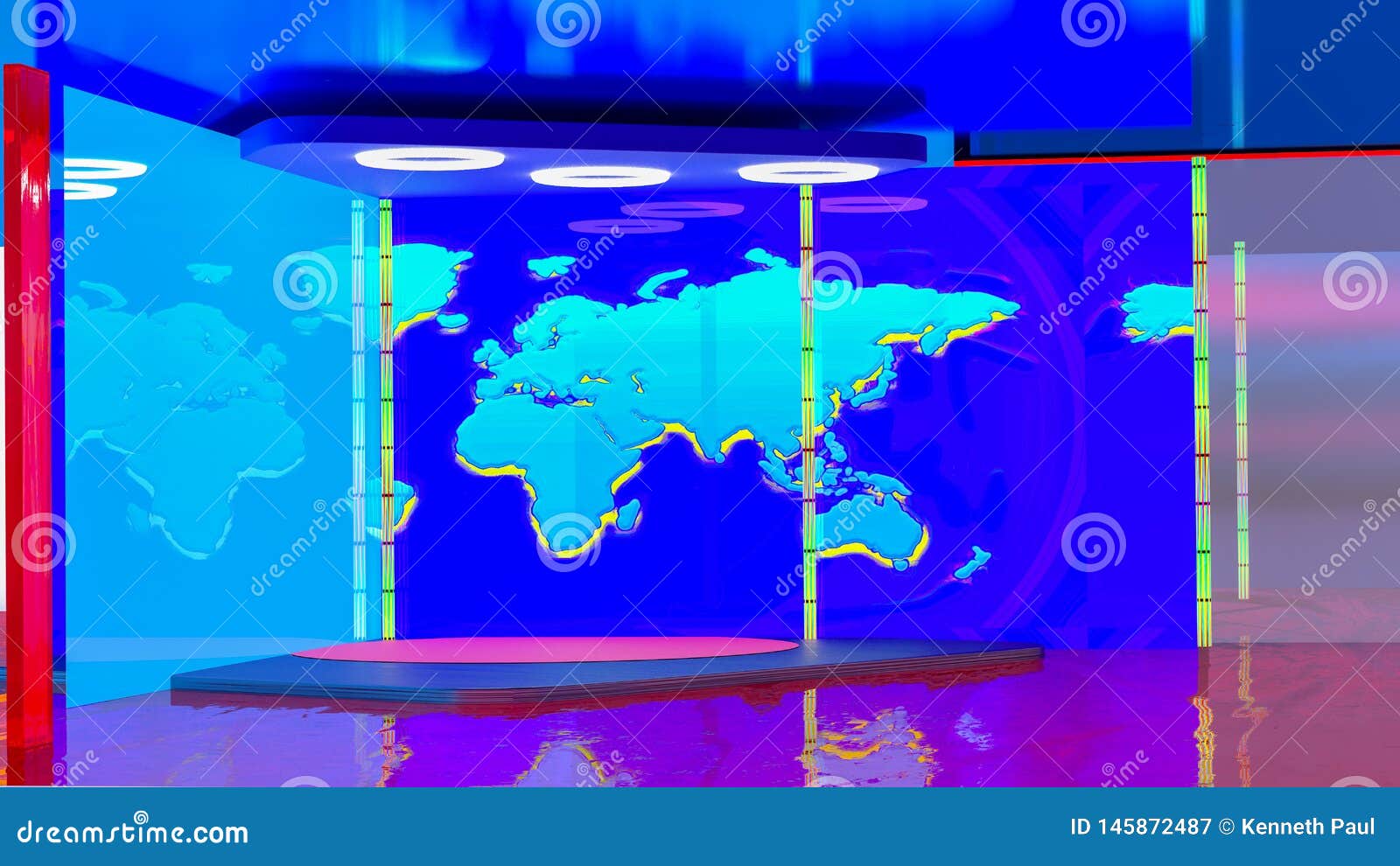 Broadcast Studio. Podcast Interview People Talking To Microphones ...