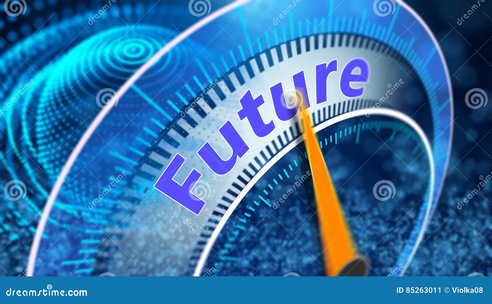 Virtual Vision of the Future Concept Stock Image - Image of future ...
