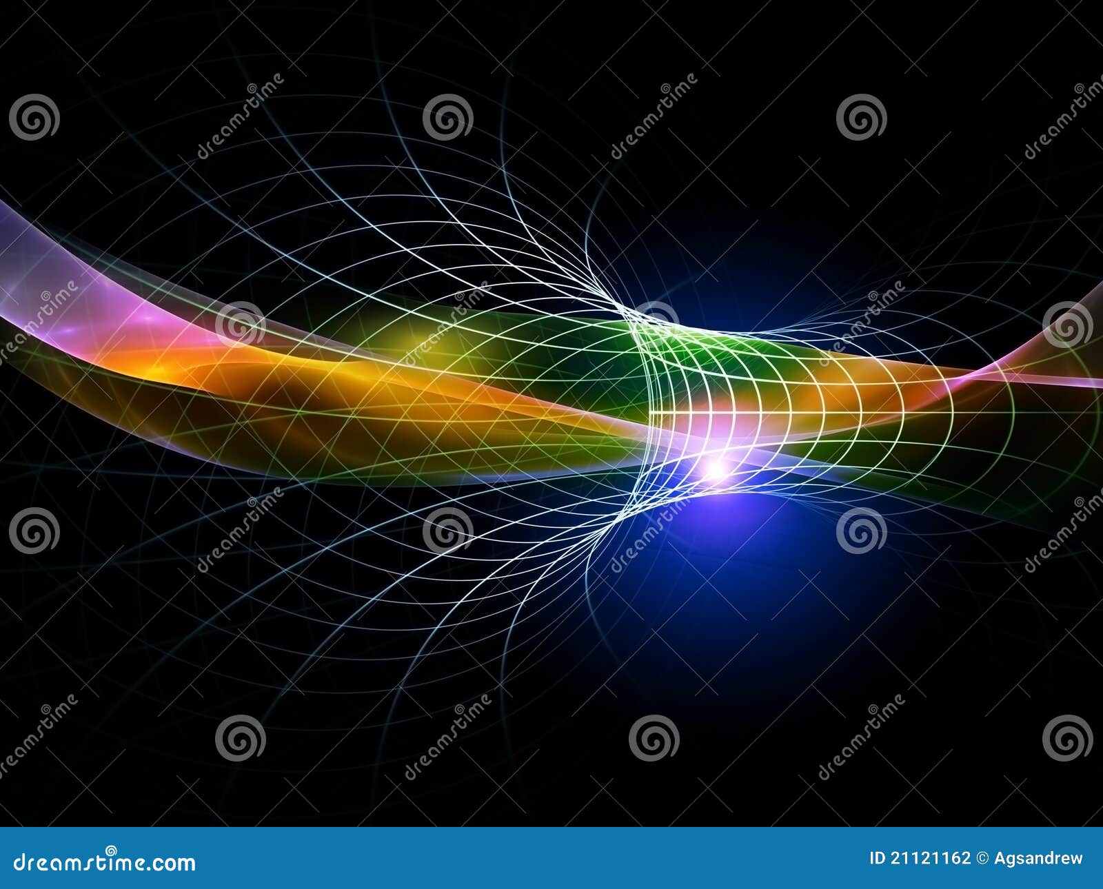 Virtual Wave stock illustration. Illustration of color - 21121162